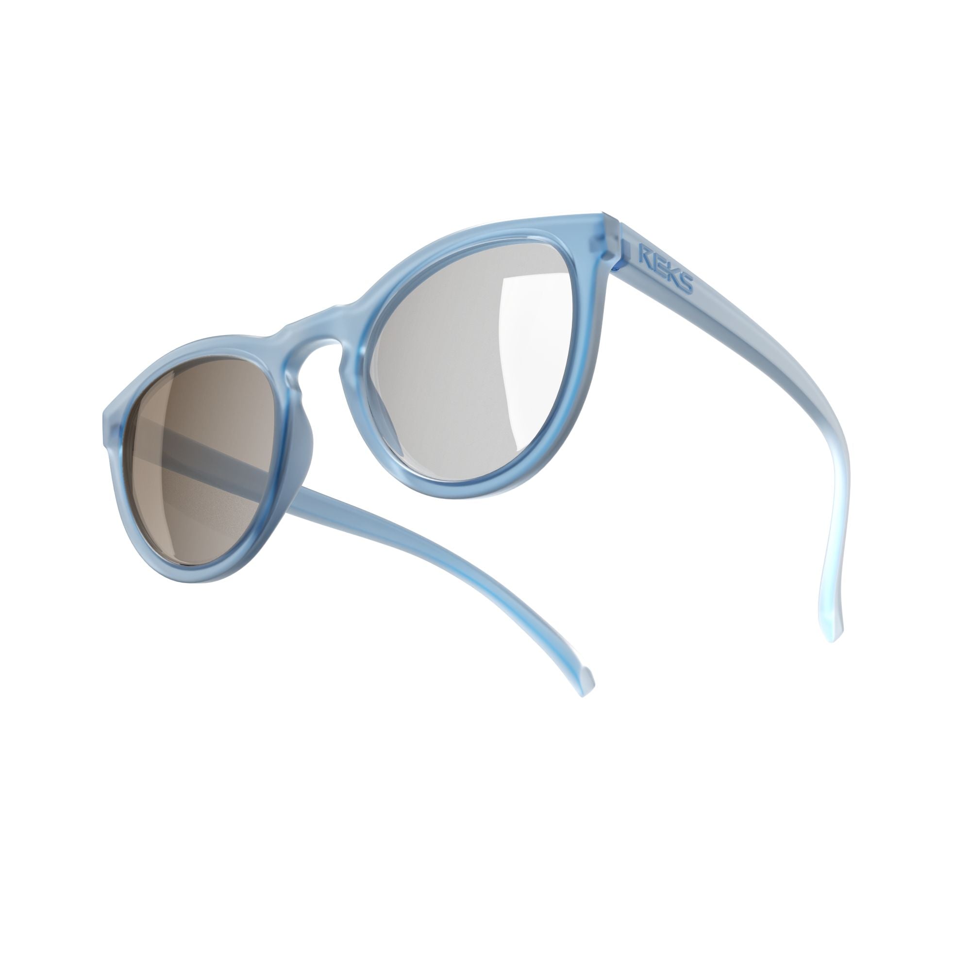 Round Blue Transitions® Trivex® Xtra Active Prescription Sunglasses – REKS®