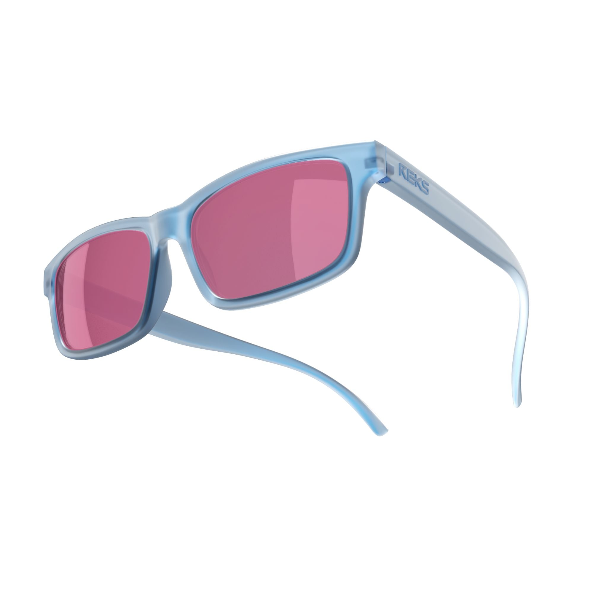 Rectangle Blue Kontrast Prescription Sunglasses – REKS®