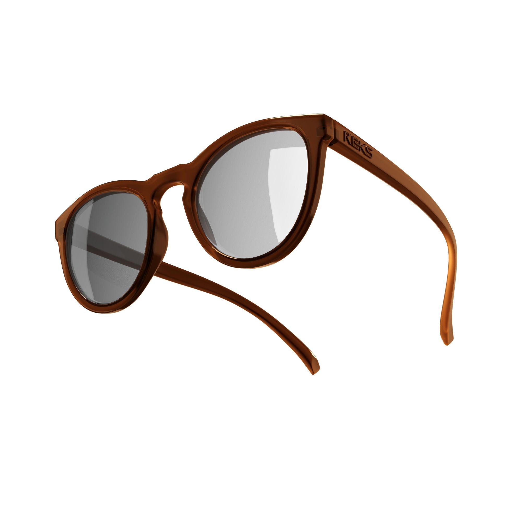 Round Brown Transitions® XTRActive Polarized Prescription Sunglasses ...